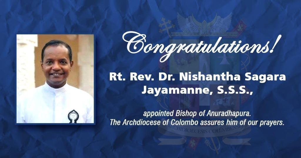 Congratulations to the New Bishop of Anuradhapura | Archdiocese of Colombo